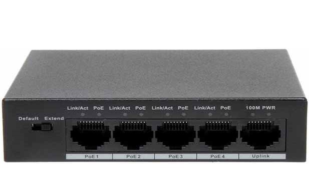 Switch PoE 4 port ( Hỗ trợ 1 cổng mạng) KBvision KX-ASW04P1 (4 x 10 ...