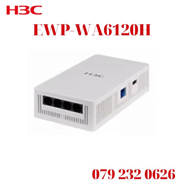 Bộ phát Wi-Fi gắn âm tường H3C EWP-WA6120H - Siêu Thị Thiết Bị An Ninh