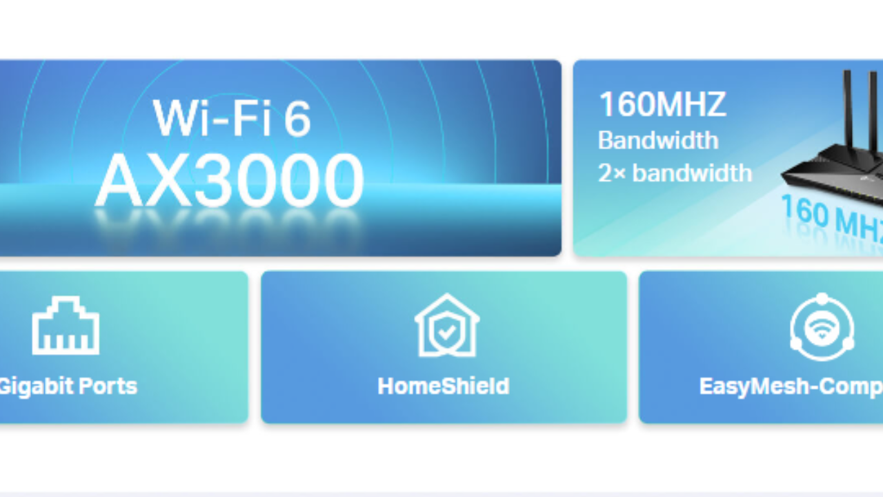 Bộ định tuyến WiFi 6 TP-Link Archer AX53 chuẩn AX3000 - Siêu Thị Thiết ...