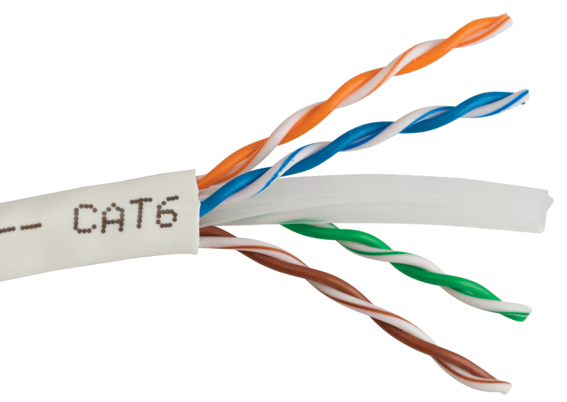 Cáp mạng VCOM Cat 6 UTP 4 cặp xoắn đôi, lõi đồng nguyên chất 0.57mm ...